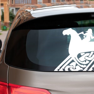 Odin and Sleipnir Vinyl Car Window Decal Odin's Steed - Etsy