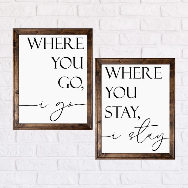 Where You Go I Will - Etsy