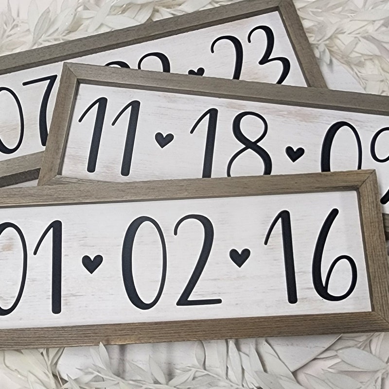 Wedding Date Sign - Etsy
