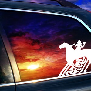 Odin and Sleipnir Vinyl Car Window Decal Odin's Steed - Etsy