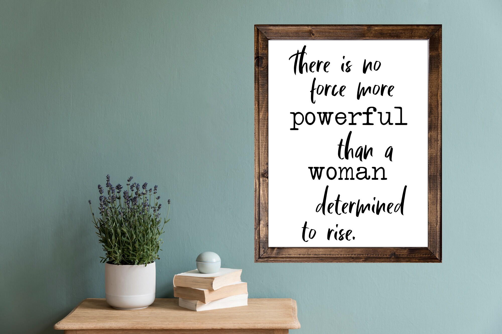 Woman Determined to Rise Framed Canvas Sign Mother's Day - Etsy