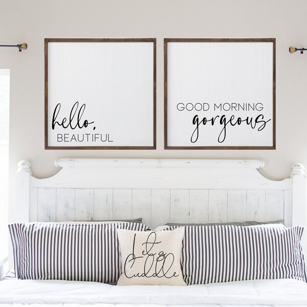 Good Morning Gorgeous Sign - Etsy