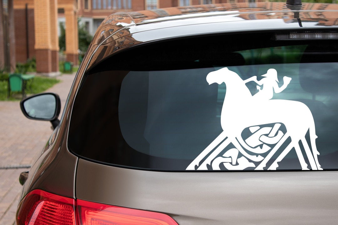 Odin and Sleipnir Vinyl Car Window Decal Odin's Steed - Etsy