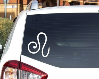 Leo Zodiac Symbol Decal - Etsy