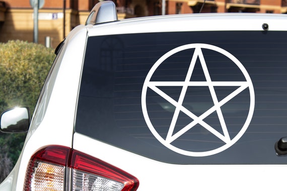 Pentacle Vinyl Decal Pentacle Sticker Wicca Decal | Etsy