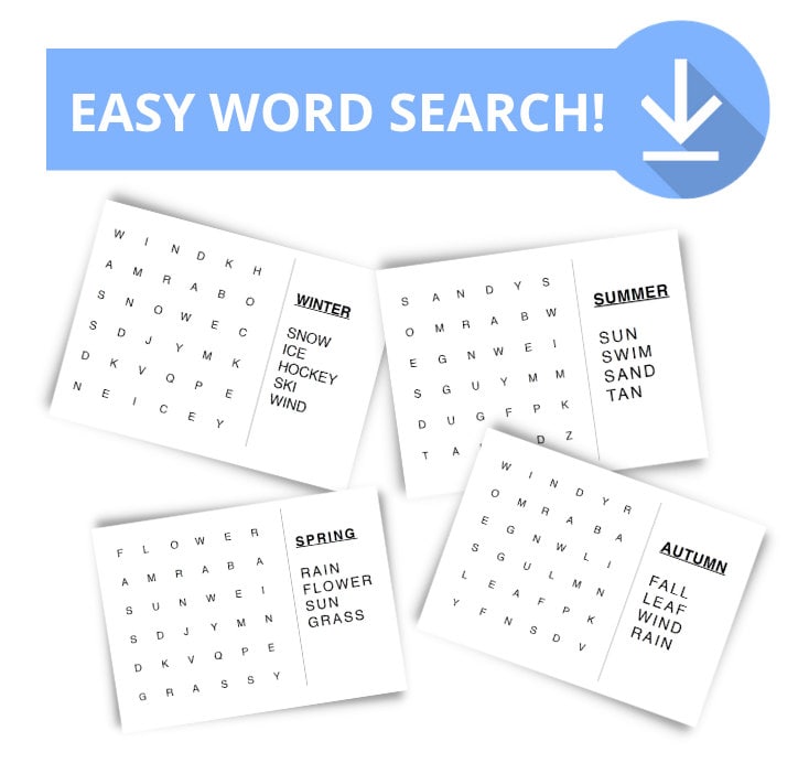 Dementia & Alzheimer's EASY Word Searches - Instant Download PDF - Etsy
