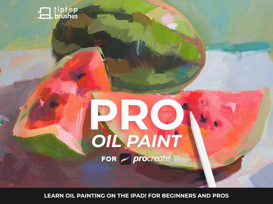 Procreate Oil Paint Brushes Realistic Texture Effects, Easy Abstract ...