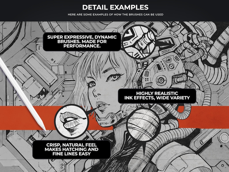 Procreate Comic Inking Brush Set – Pro Comic Ink 2 | 35 Premium Inking ...