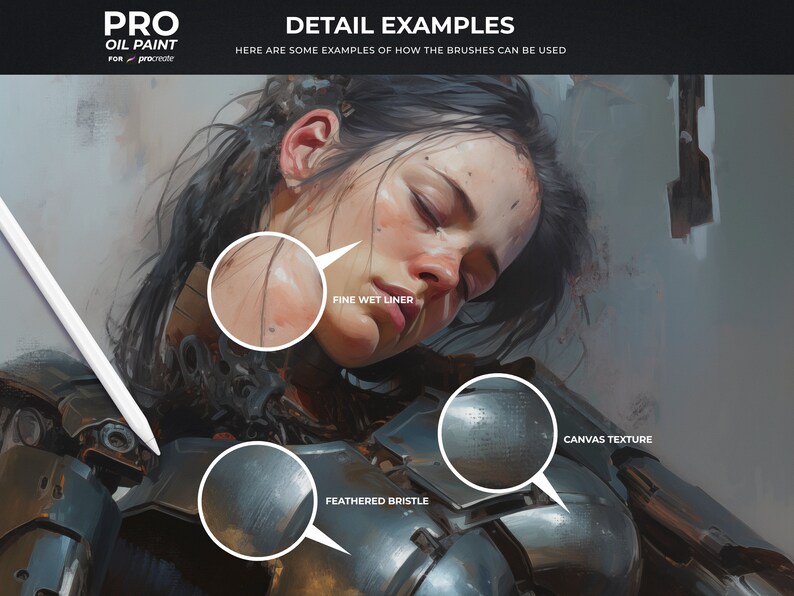 Procreate Oil Paint Brushes - Realistic Texture Effects, Easy Abstract ...