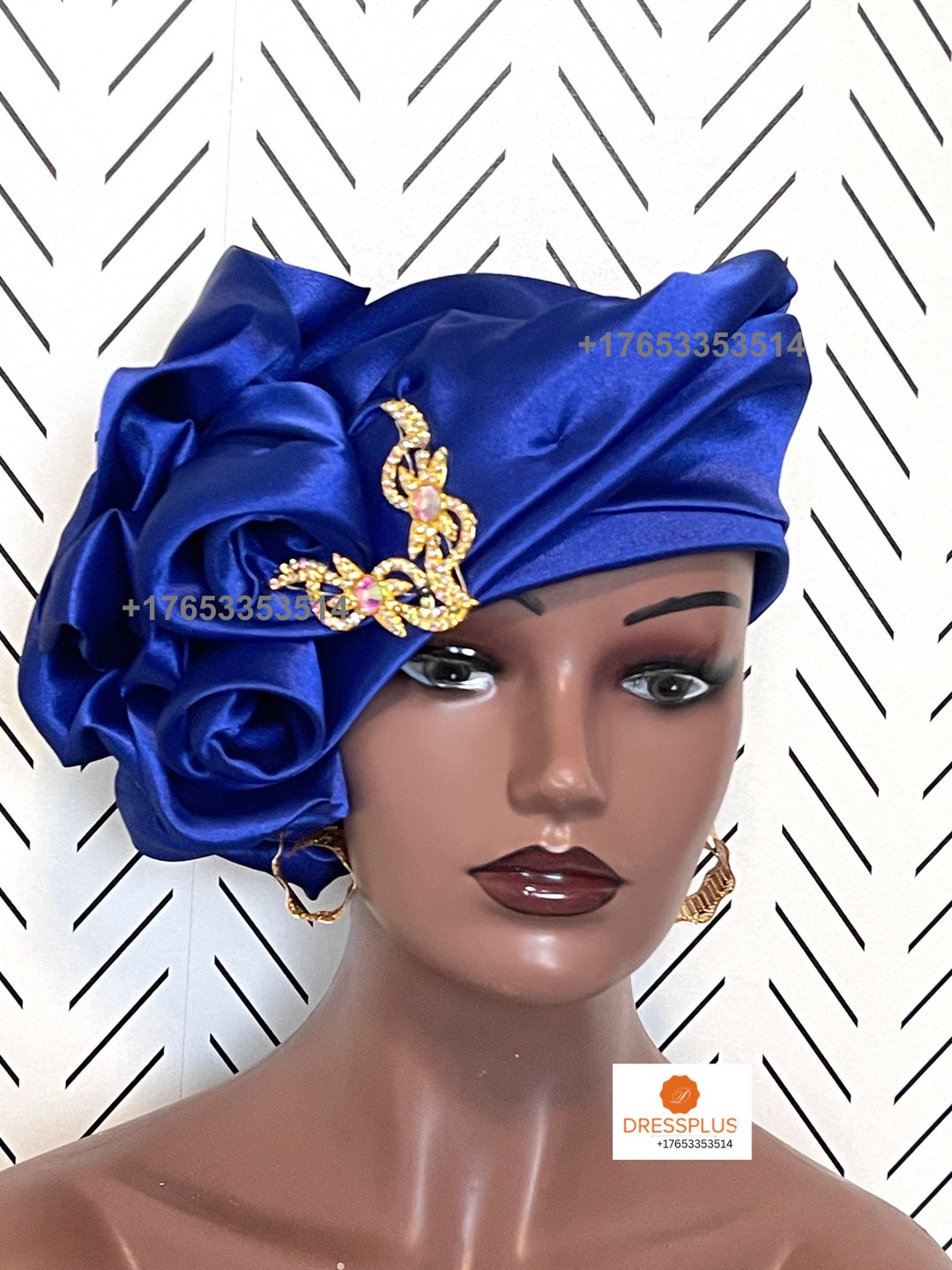 Headtie,gele Hat ,aso-oke Fabric,gele,headwrap,ready-to-wear Gele ...