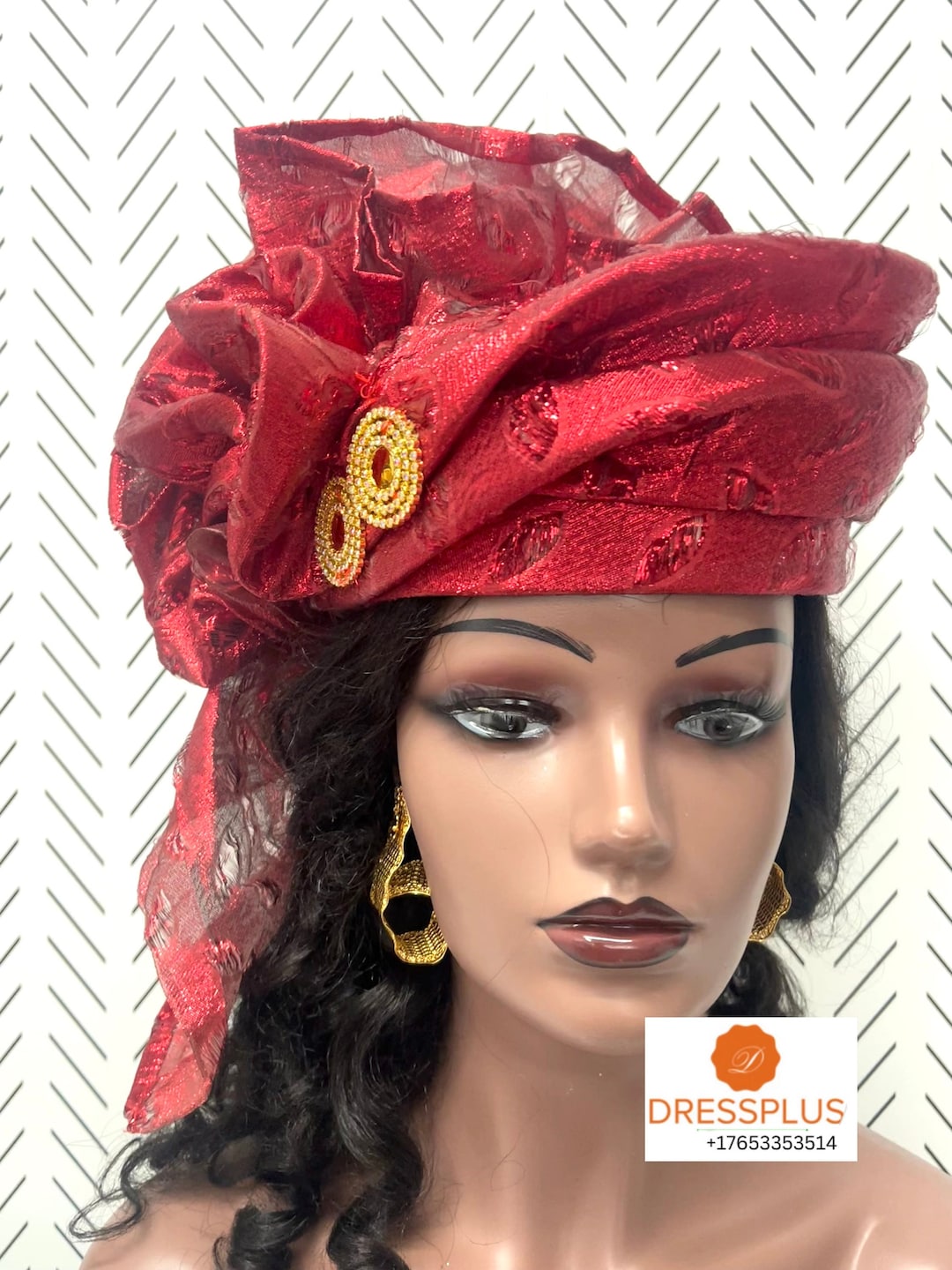 Headtie,gele Hat ,aso-oke Fabric,gele,headwrap,ready-to-wear Gele ...