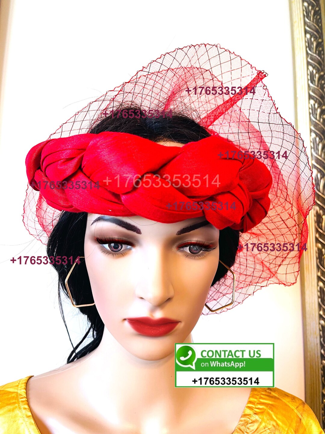 Headtie,gele Hat ,aso-oke Fabric,gele,headwrap,ready-to-wear Gele ...