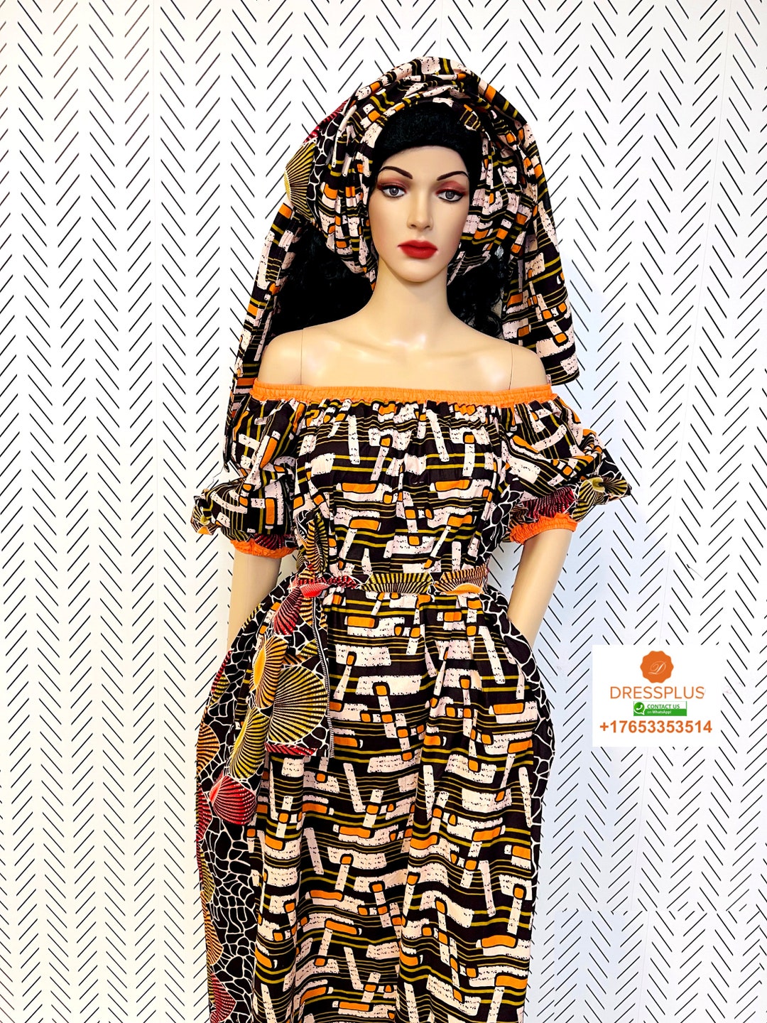 African Dress, Ankara Print Boubou,buba - Etsy