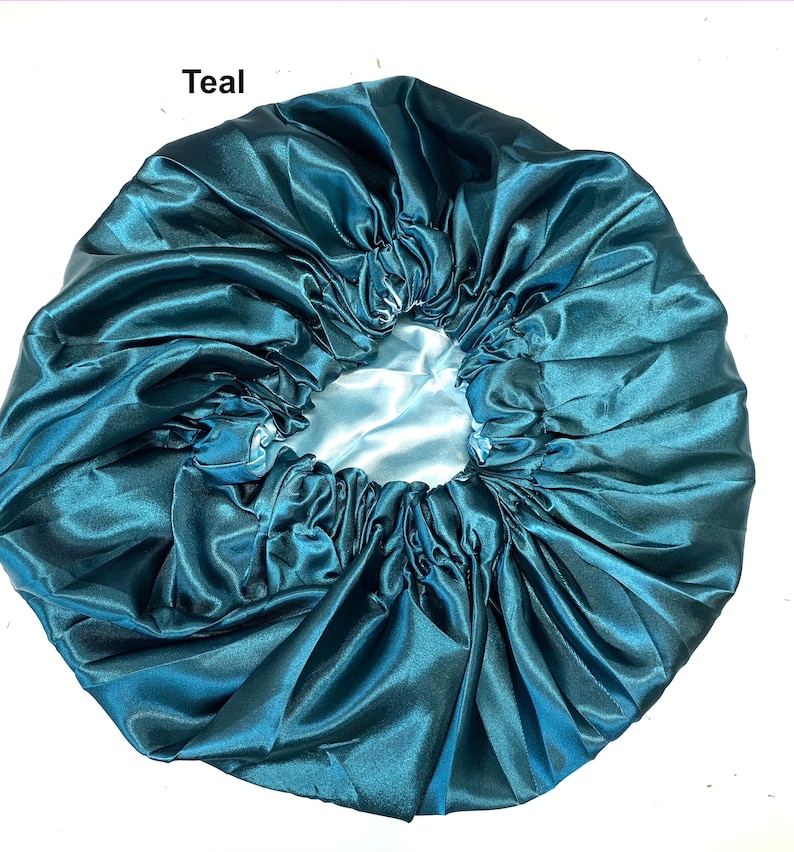 2 Tone Bonnet Fully Reversible Bonnet Satin Hair Bonnet Satin | Etsy