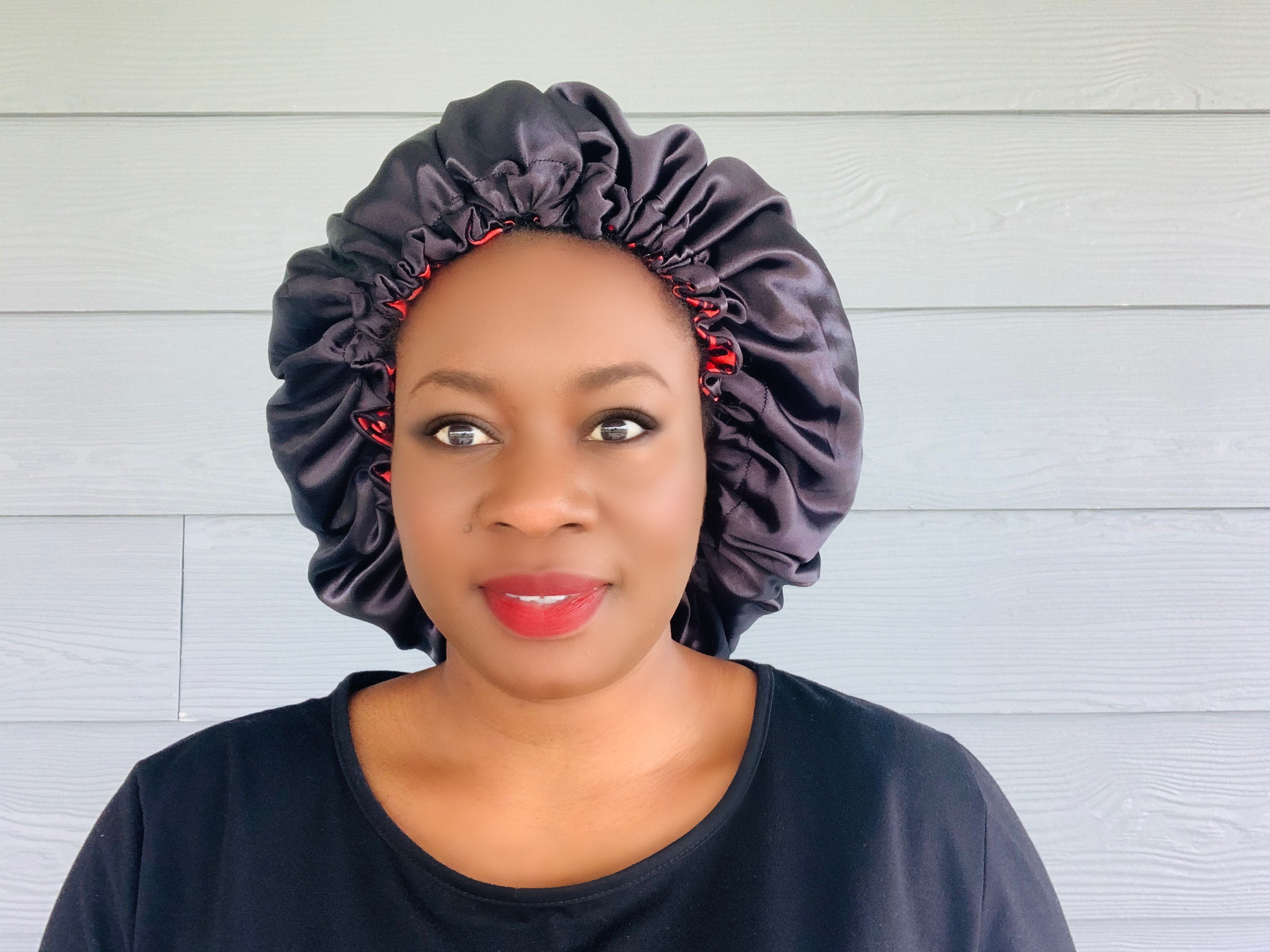 Reversible Floral Satin Bonnet Adult REVERSIBLE Bonnet Satin - Etsy