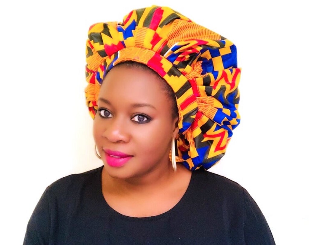 Large / Extra Large Bonnet Satin Bonnet Adult Satin Lined Bonnets Wax ...