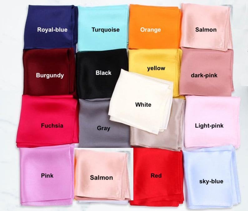 Solid Color Scarf/Square Scarves / Soft Head Scarf / Scarf | Etsy