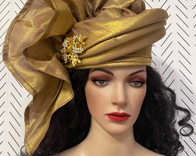 Headtie,gele Hat ,aso-oke Fabric,gele,headwrap,ready-to-wear Gele ...