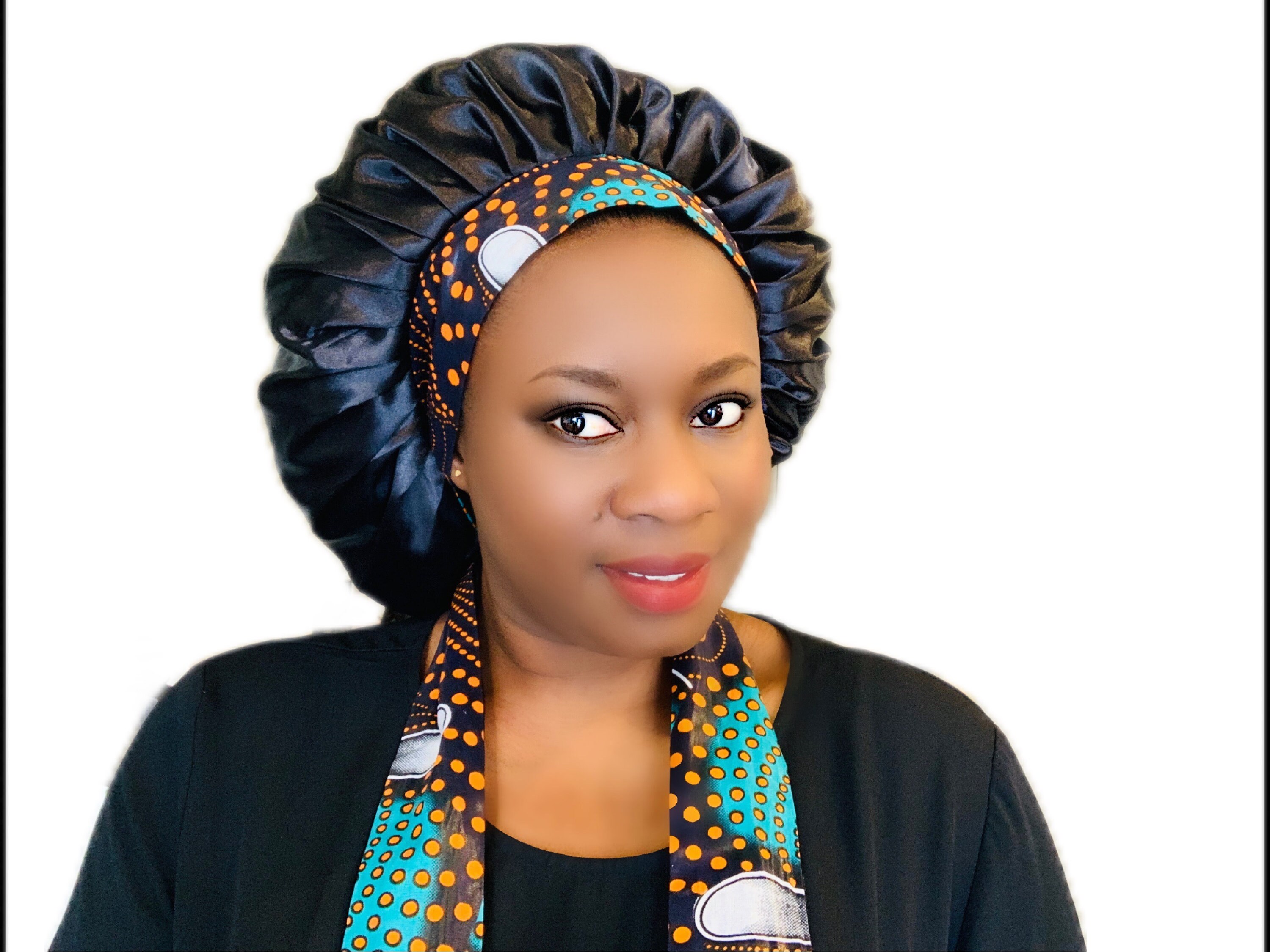 Adjustable Bonnet Satin Polyester Satin Bonnet Sleep Cap - Etsy