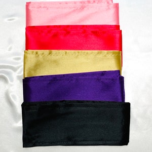 Satin Edge Scarf Satin Headband ,hair Protection, Long Satin Edge Scarf ...