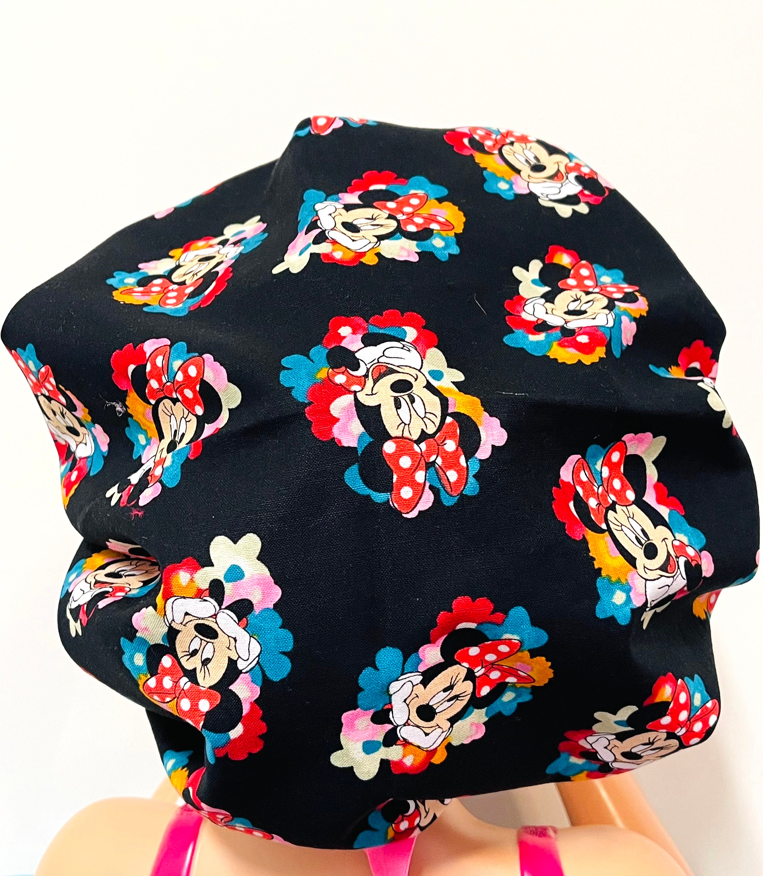 Disney Minnie Mouse Hair Bonnet Satin Hair Bonnet Girls Bonnet ...
