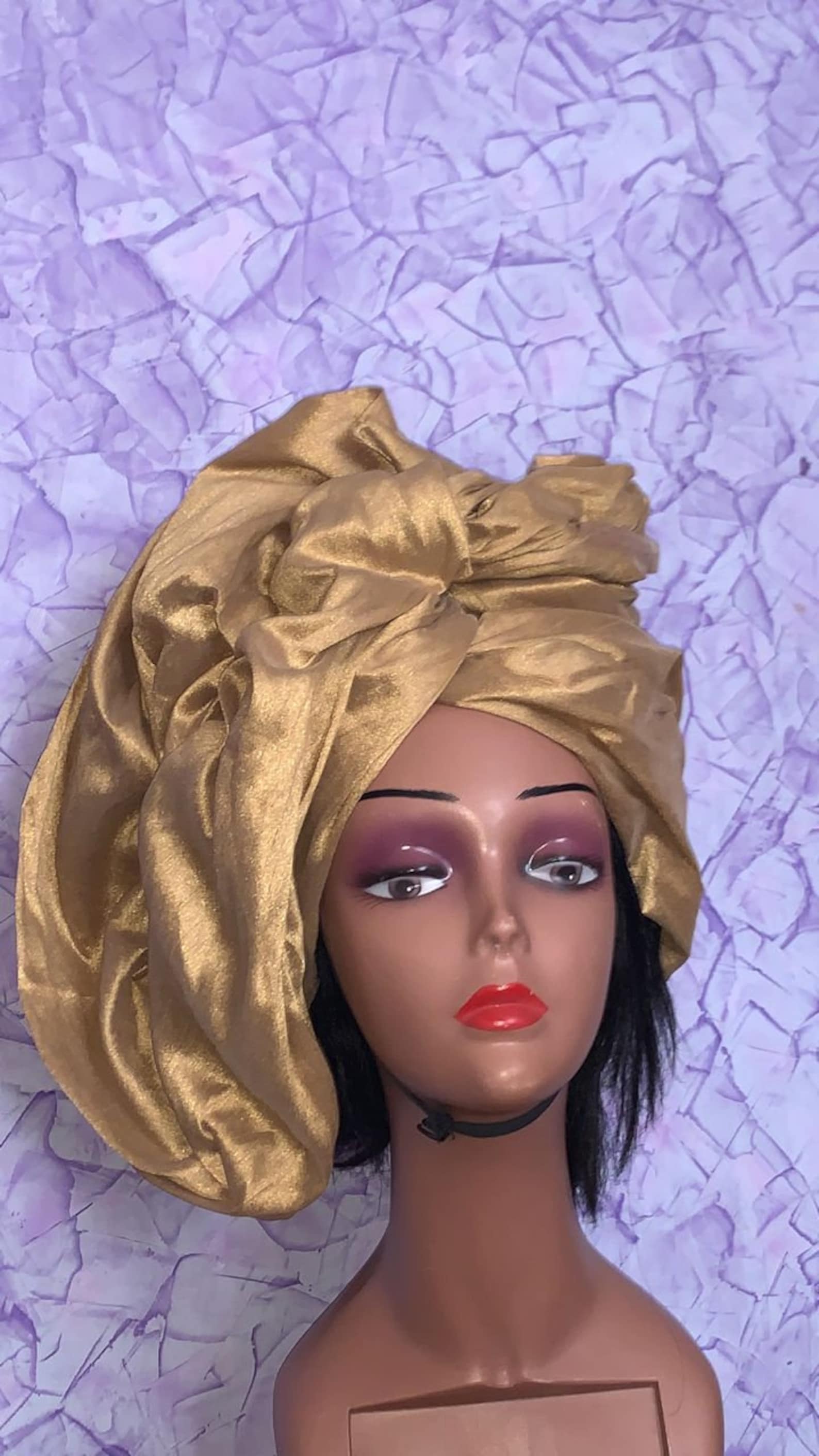 Headtie,gele Hat ,aso-oke Fabric,gele,headwrap,ready-to-wear Gele ...