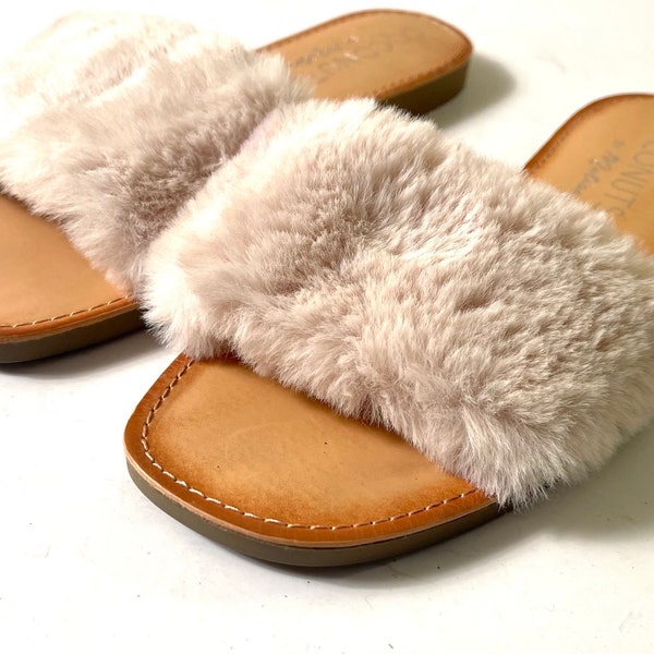Furry Slides - Etsy