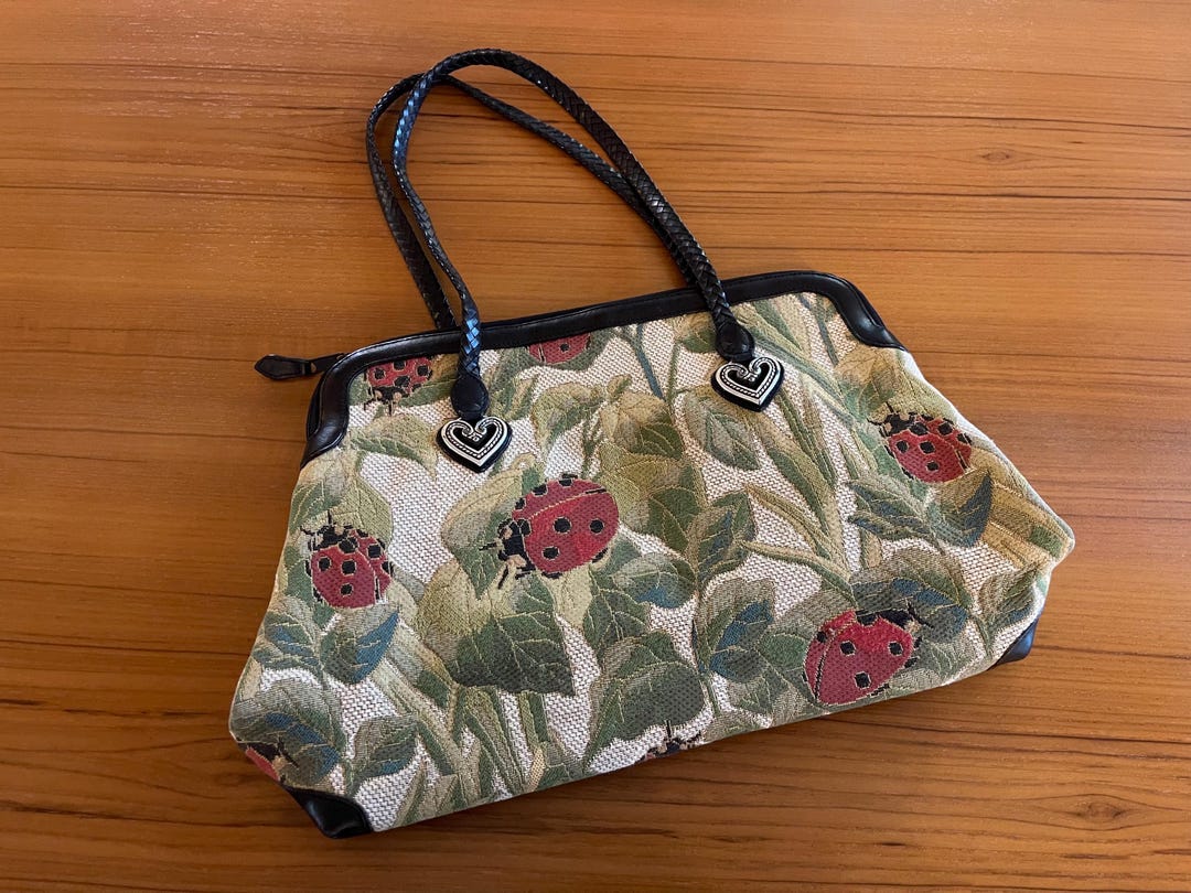 Brighton Collection Alyssa Ladybug Tapestry Handbag - Etsy