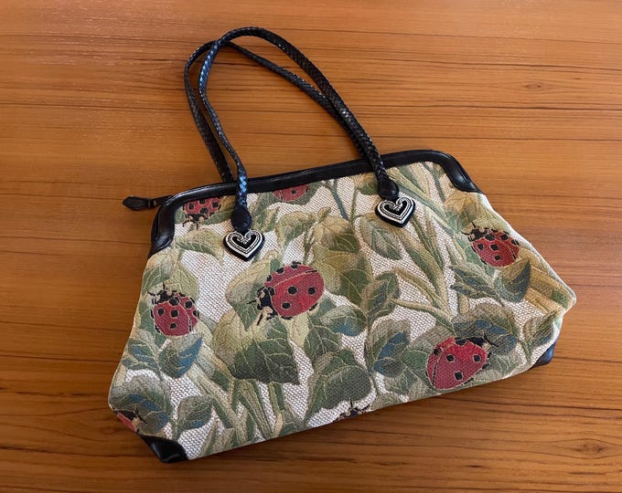 Brighton Collection Alyssa Ladybug Tapestry Handbag - Etsy