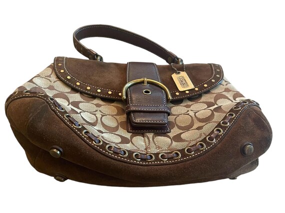 Vintage 2000s COACH Soho Signature Canvas Top Handle … - Gem