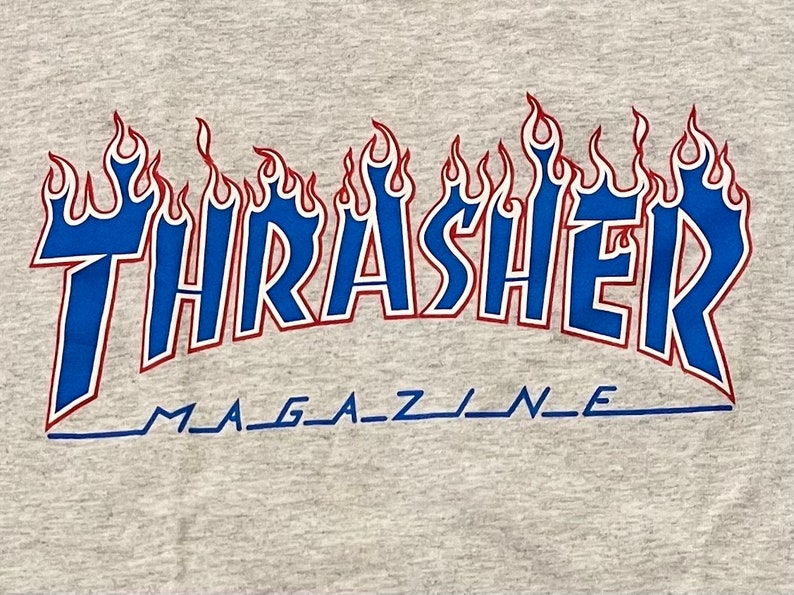 Thrasher Magazine Flame Logo T Shirt Size Medium - Etsy