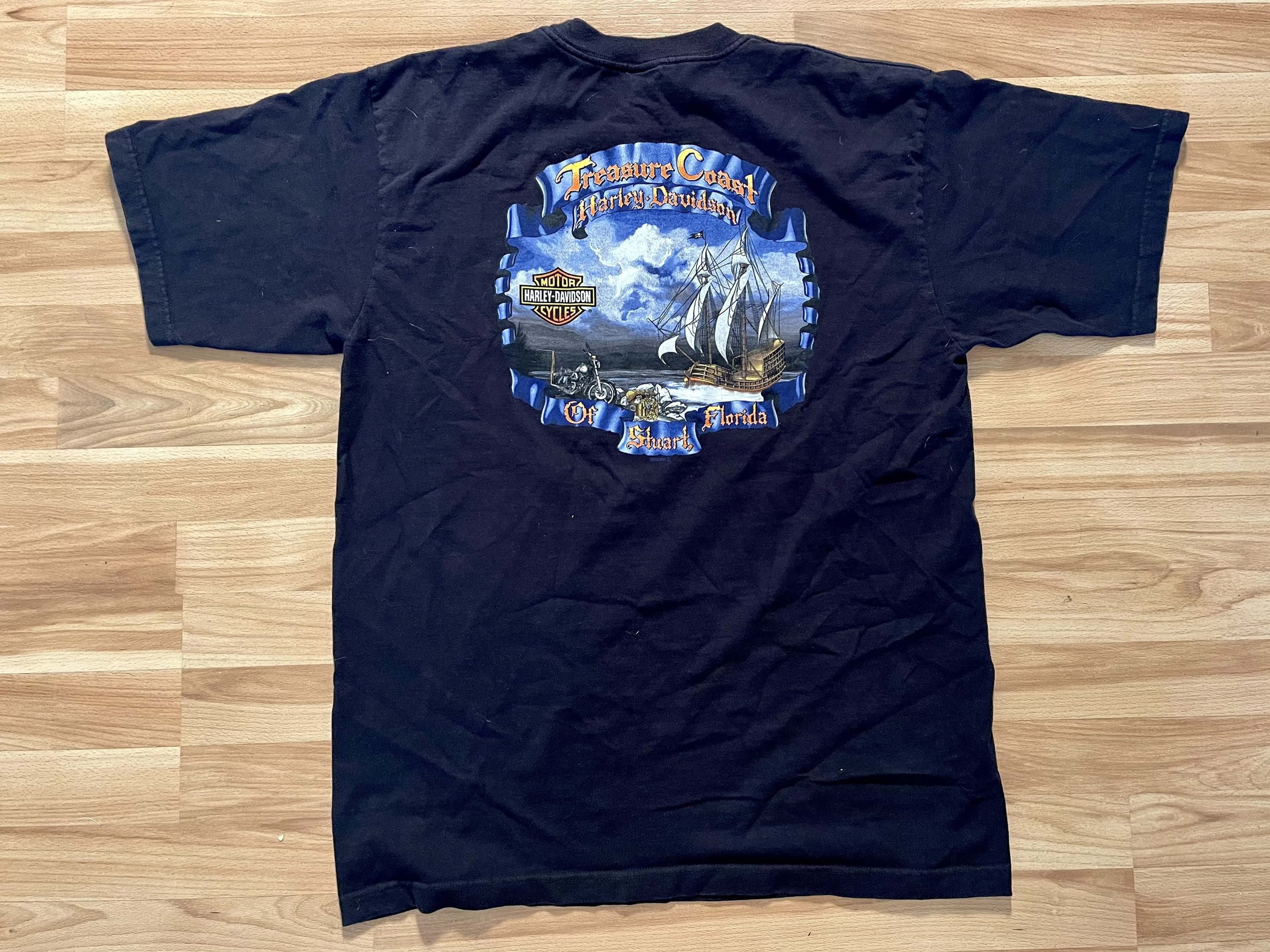 Treasure Coast of Stuart Florida Harley Davidson Tee - Etsy