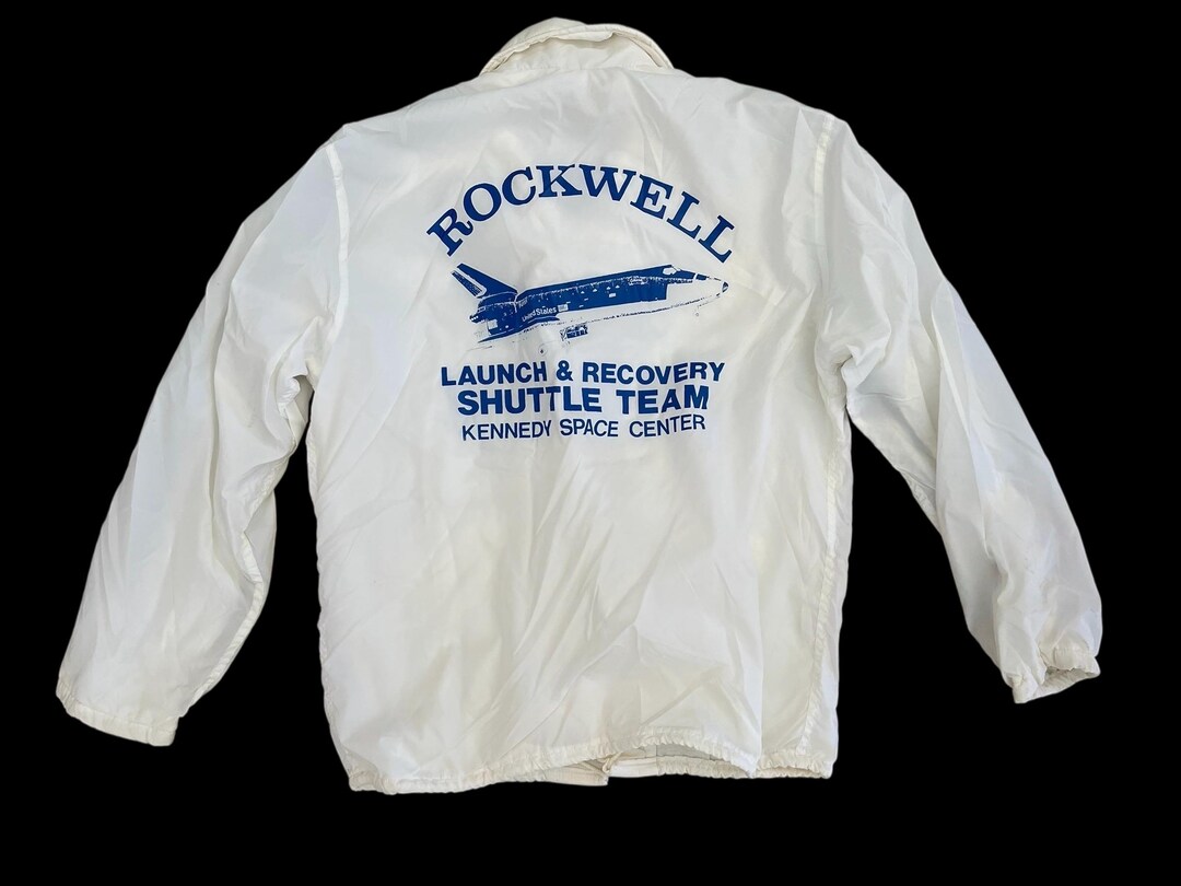 Vintage NASA Rockwell Space Shuttle Launch & Recovery Team Jacket Size ...