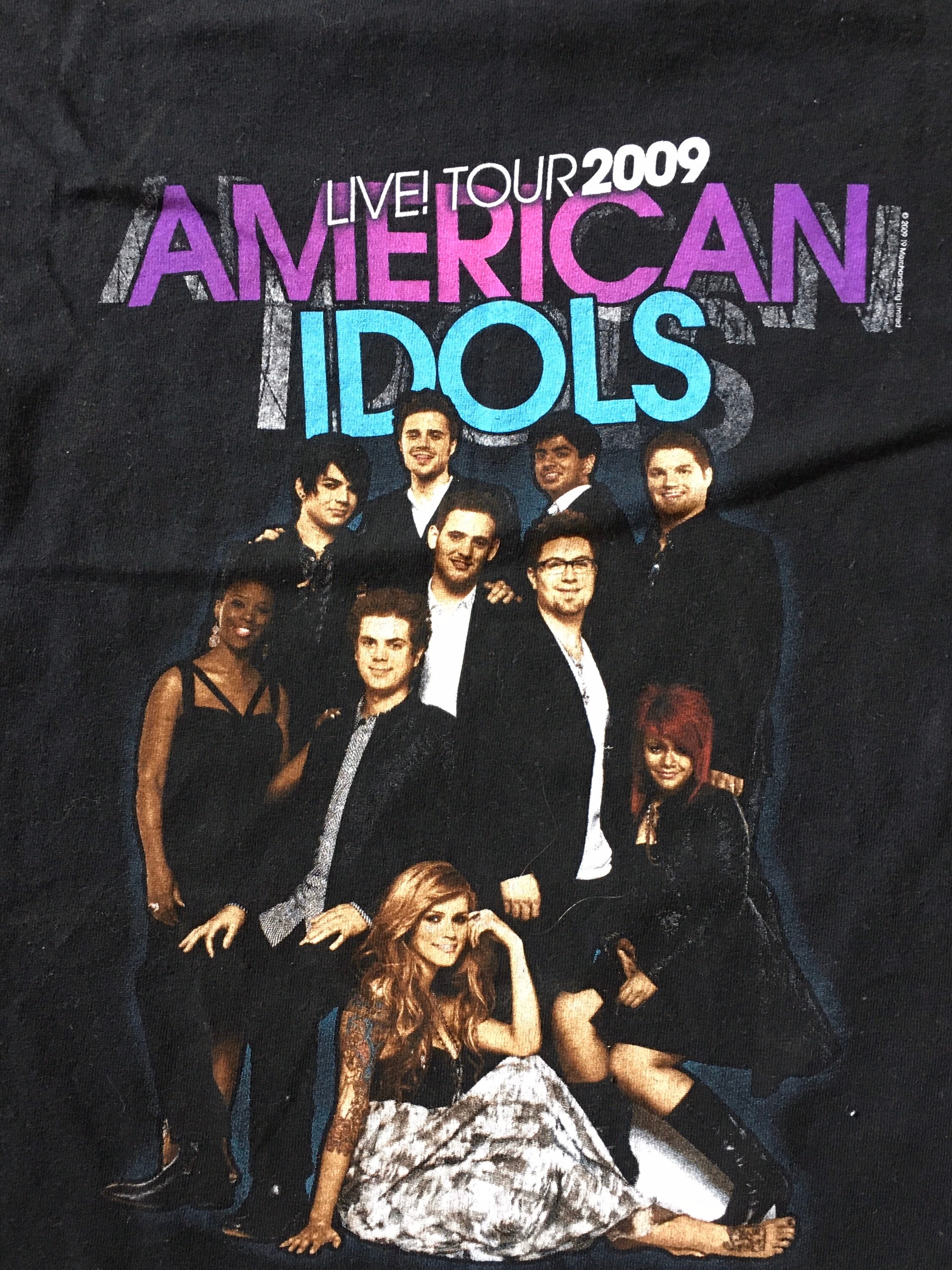 American Idol 2009 Live Tour Concert Tee Shirt - Etsy Nederland
