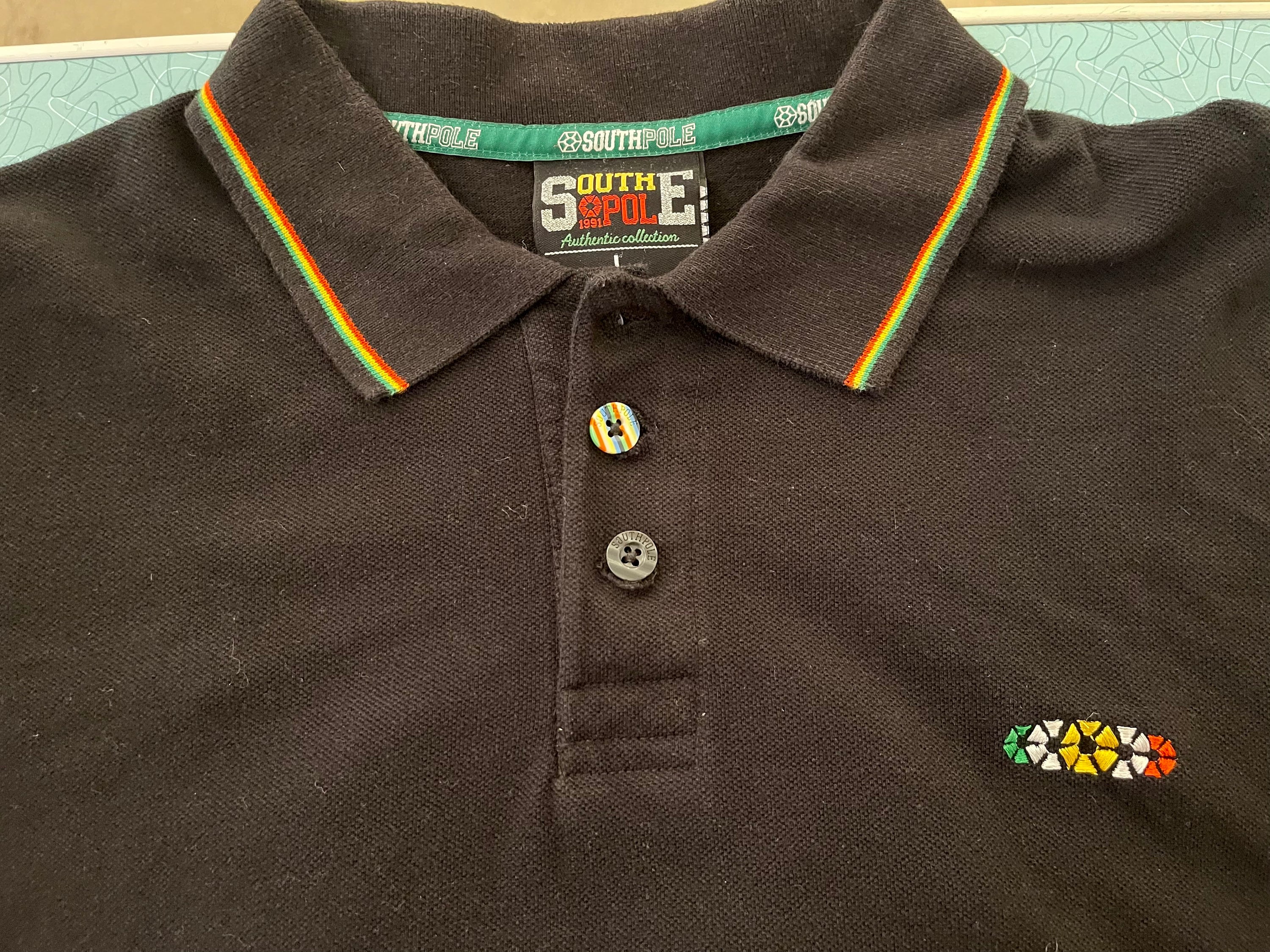 Vintage 00s Southpole Authentic Collection 2 Sided Rasta Reggae ...