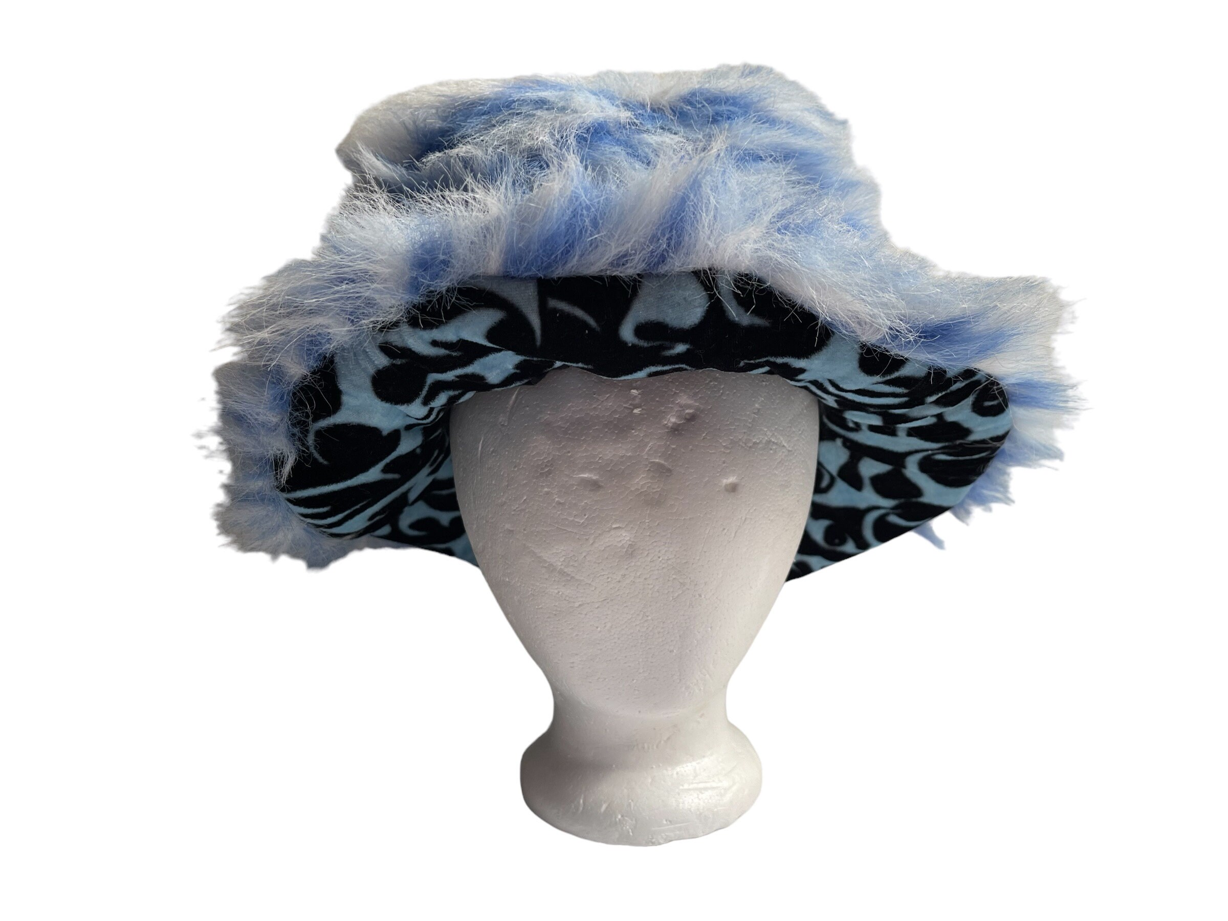 Vintage 90s Trippy Fuzzy Rave Bucket Hat - Etsy