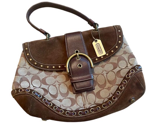 Vintage 2000s COACH Soho Signature Canvas Top Handle … - Gem