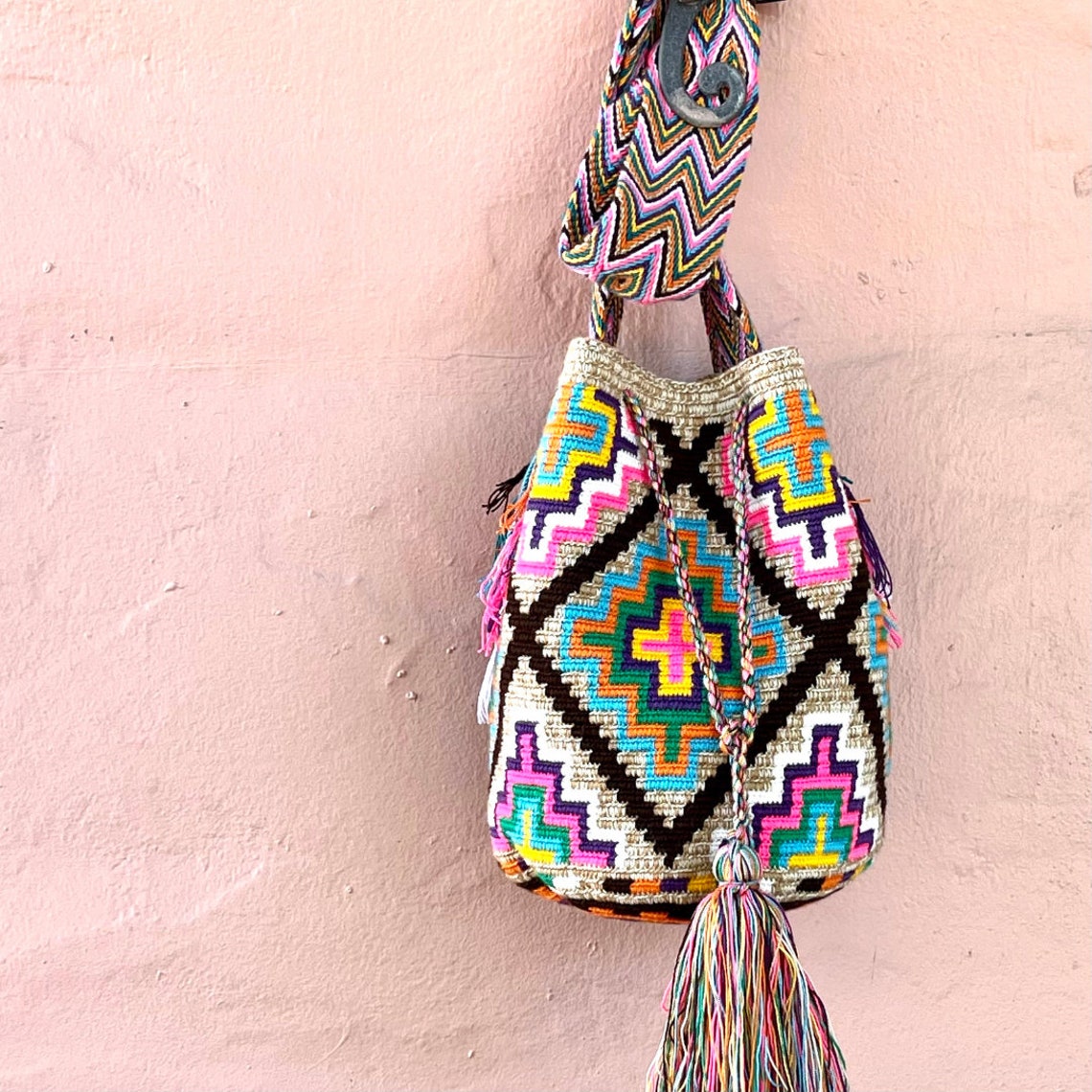 Wayuu Handbag Handmade Bag Original Wayuu Purse Colombian - Etsy