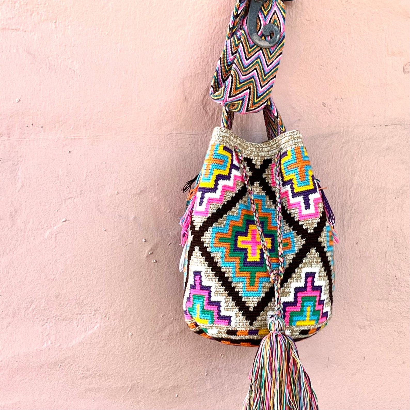 Wayuu Handbag Handmade Bag Original Wayuu Purse Colombian - Etsy