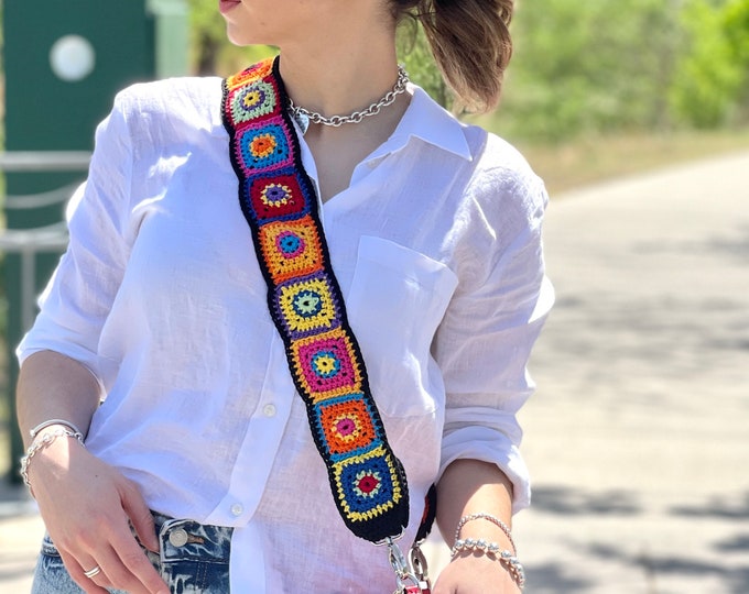 Bag Strap Crochet Woven Strap Purse Strap Handbag Strap - Etsy
