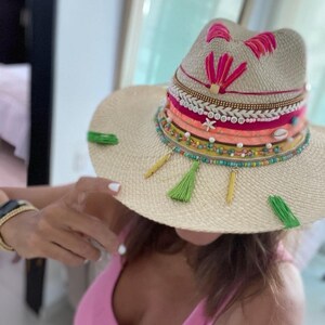 Colombian Hat, Summer Straw Hat, Panama Hats, Raffia Hat, Handmade ...