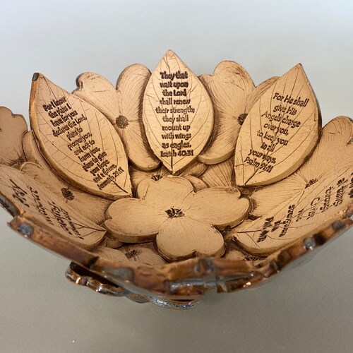 Scripture Dogwood Bowl - Etsy