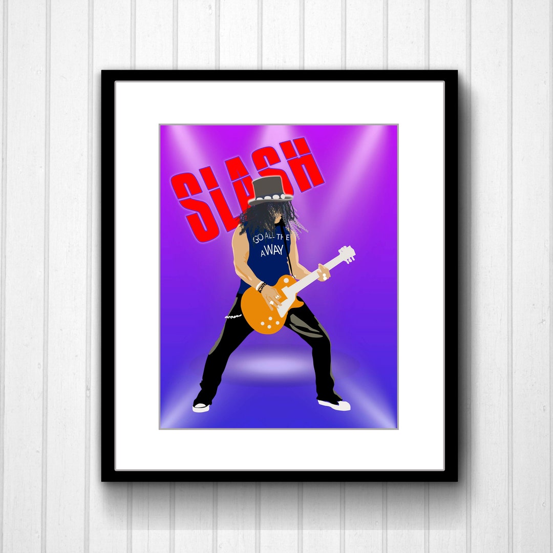Slash Musician Minimalist Poster - Etsy