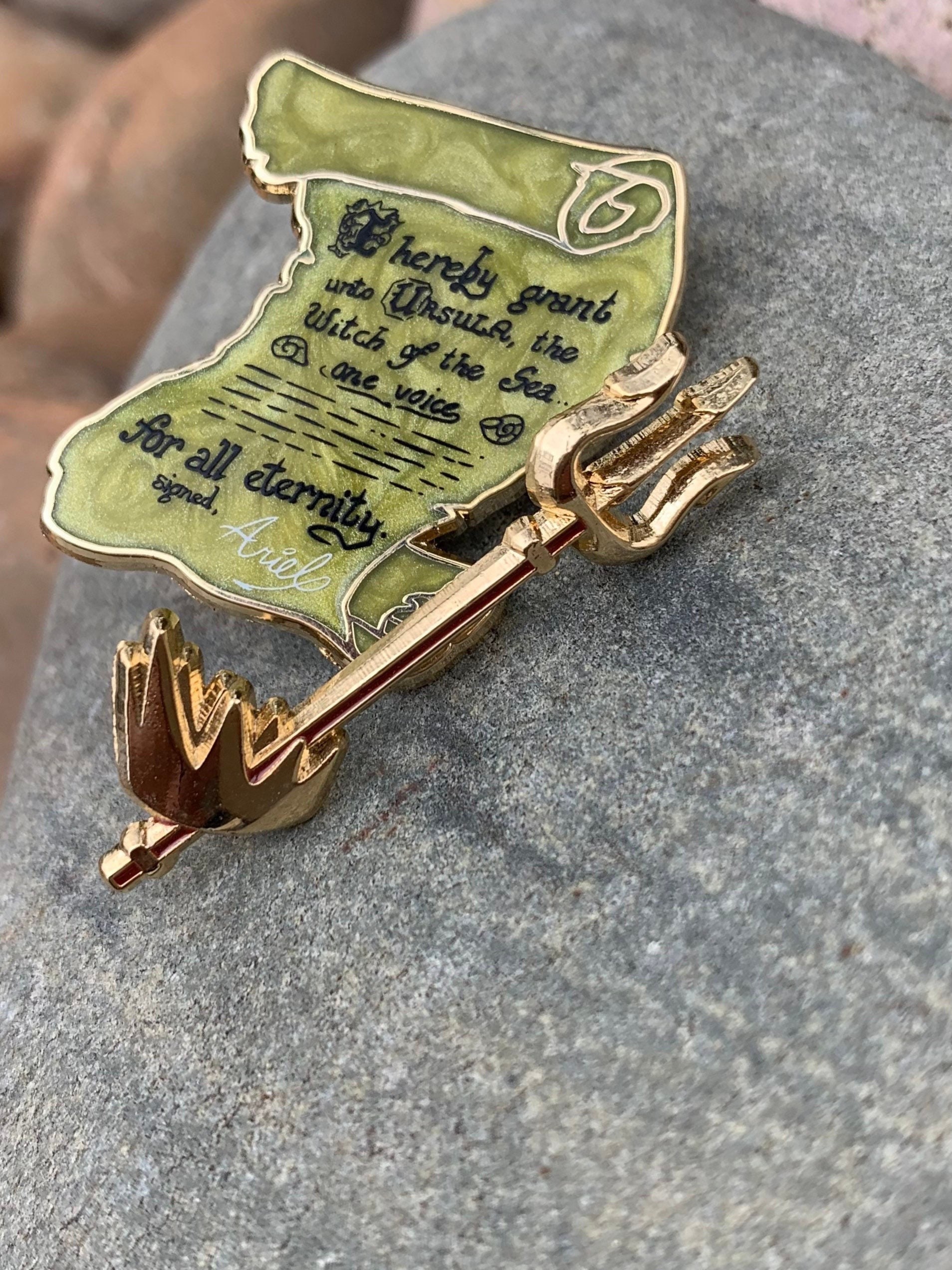 Sea Witch Manipulation: Ariel's Contract and Trident With - Etsy