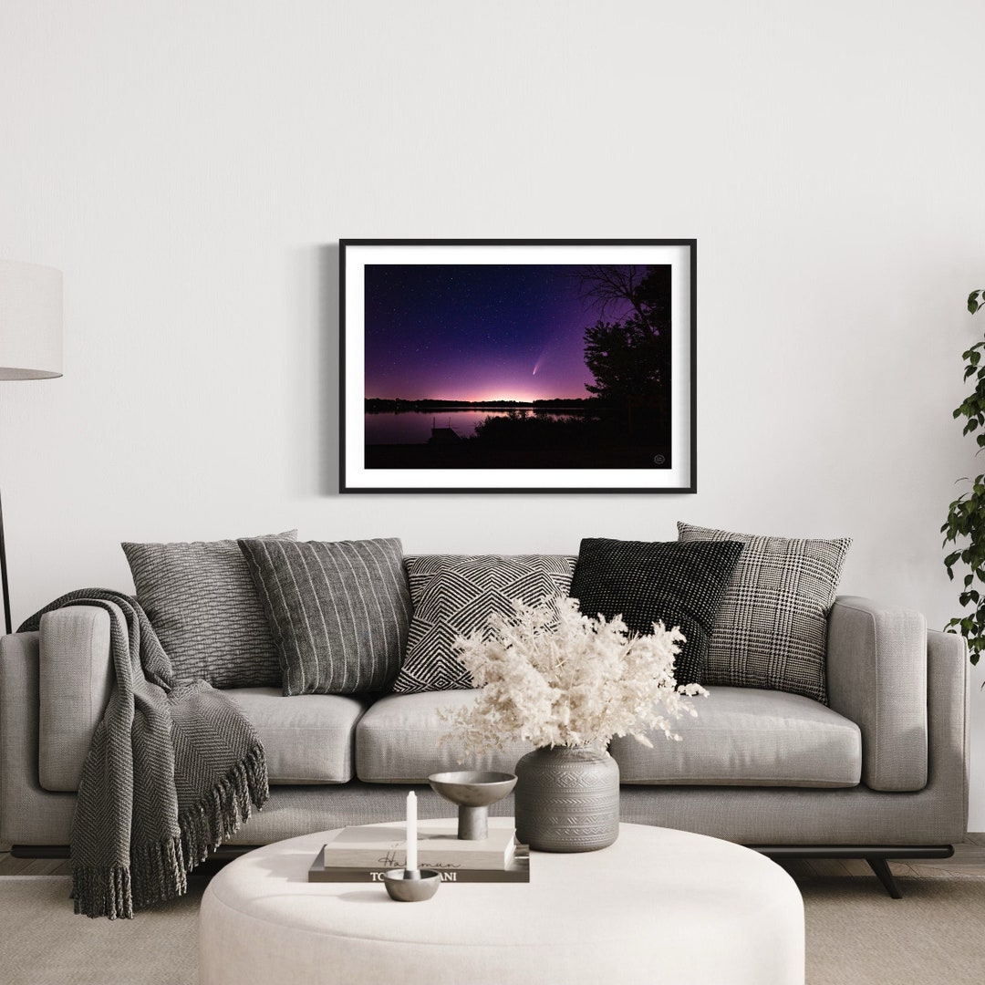 Comet Minnesota Lake Night Sky Photography (digital Download) - Etsy