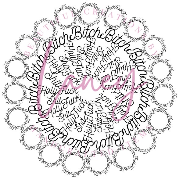 Curse Word Mandala - Etsy