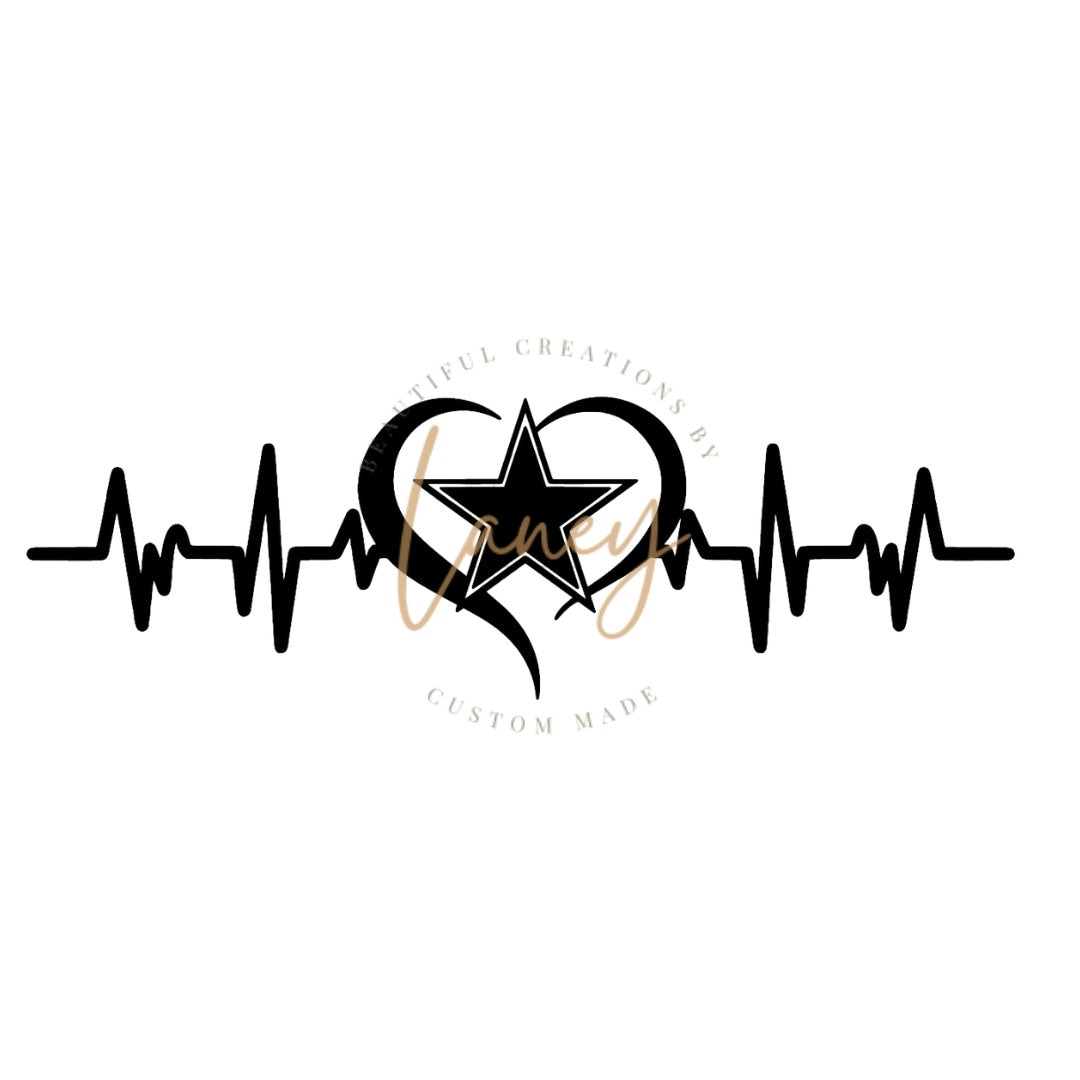 Cowboys Heartbeat Svg - Etsy Australia