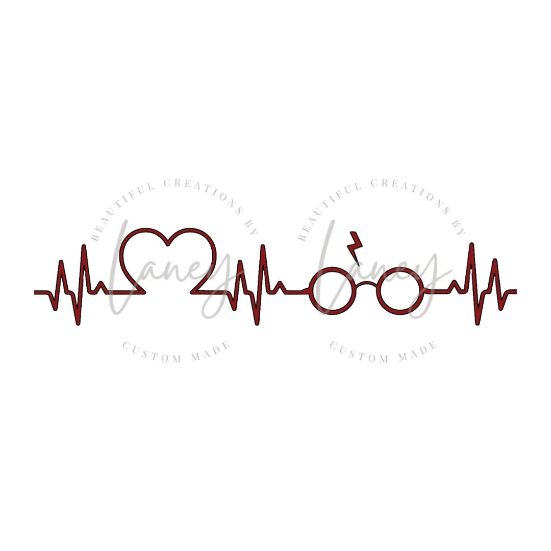 Harry Heartbeat Svg - Etsy