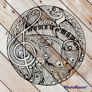 Music Inspired 3D Mandala SVG for Cricut/silhouette/laser - Etsy