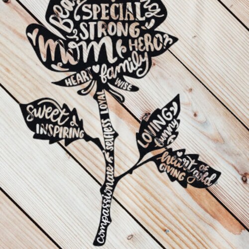 Name Rose SVG FILE ONLY - Etsy